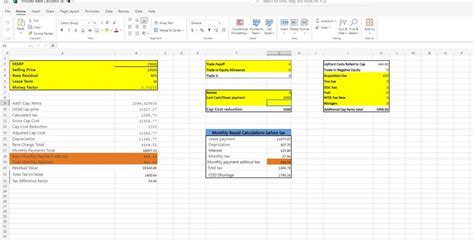 Excel Lease Calculator Freelancer