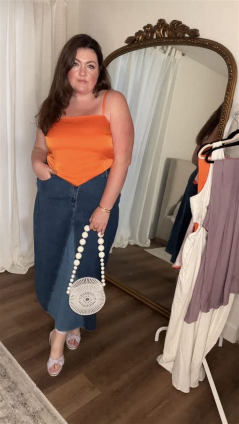 Where To Find The Perfect Plus Size Denim Midi Skirts Lovely In La
