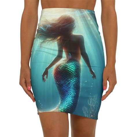 Mermaid Pencil Skirt Halloween Mermaid Apparel Womens Halloween
