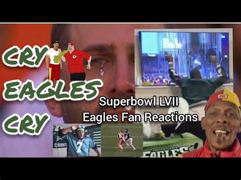 Cry Eagles Cry Philadelphia Eagles Fan Reaction To Superbowl Lvii
