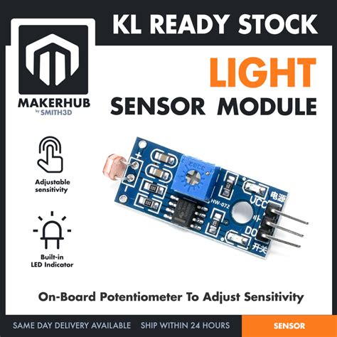 Light Sensor Module Photosensitive Light Detection Ldr For Arduino Iot