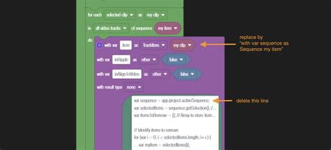 Solved Automation Blocks Can You Remove Clips From Sequ Adobe