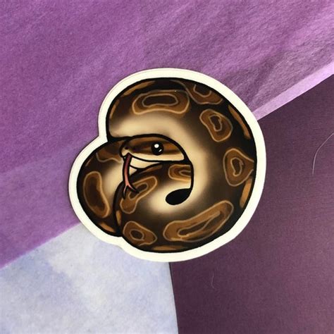 Ball Python Sticker Sheet Snake Decal Pack Vinyl Waterproof Etsy
