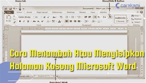 Cara Menambah Atau Menyisipkan Halaman Kosong Microsoft Word News On