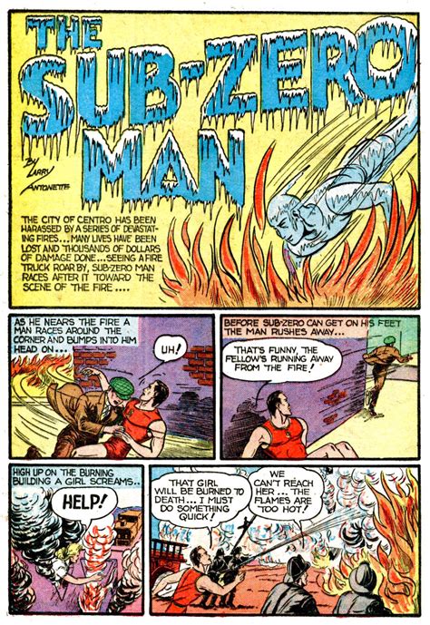 Pappys Golden Age Comics Blogzine Number 1754 The Sub Zero Man Cools It