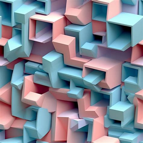 Premium AI Image A Colorful Abstract Background Of A Cubes With A Blue And Pink Design