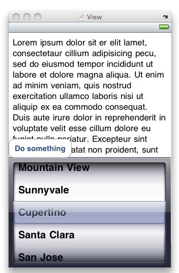 Iphone An Ios Ui Element For Long Text Options Stack Overflow