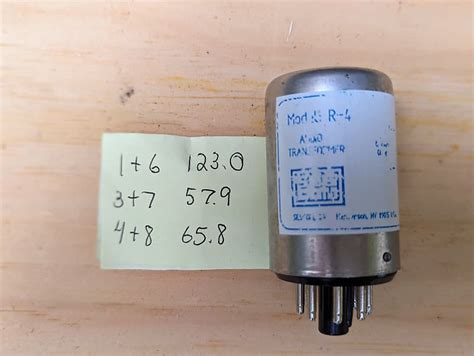 Sescom R 4 Line Matching Audio Transformer Octal Base Reverb