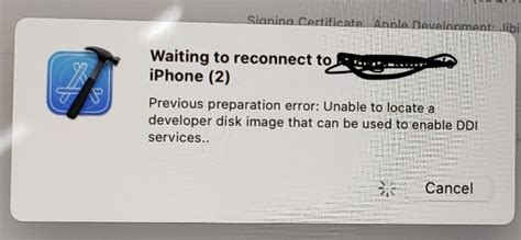 Xcode Unable To Build To IPhone Unable To Locate A Develop Disk Image
