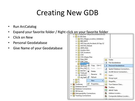 PPT Geodatabase Creation And Features Management In ArcGIS PowerPoint Presentation ID