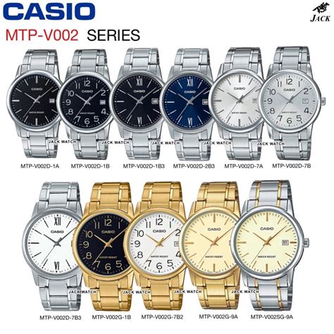 Casio ของแท้ รุ่น Mtp V002d Mtp V002g Mtp V002sg Series Mtp V002 ร้าน Mega Waka
