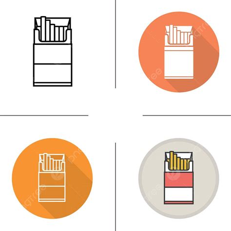Open Cigarette Pack Icon Logotype Icon Tobacco Vector Logotype Icon