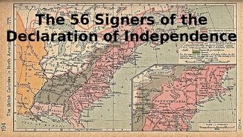 The 56 Signers Of The Declaration Of Independence By Margaret Densmore