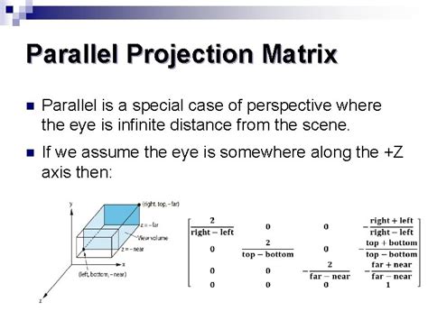 Projection Part One Parallel Projection Textbook 5 1