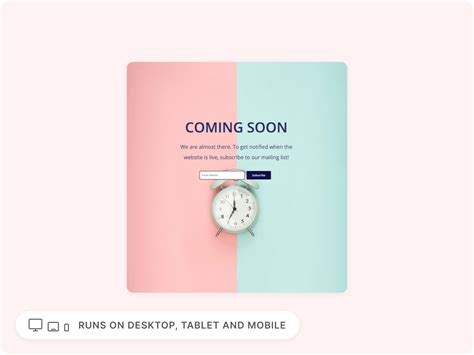 Coming Soon Template Wordpress