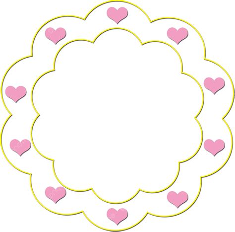 핑크 하트 테두리 하트 일러스트 분홍 하트 모양 틀 Png 일러스트 및 Psd 이미지 무료 다운로드 Pngtree