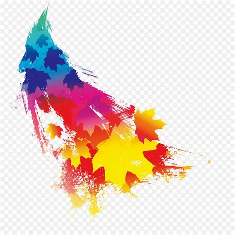 枫叶状的色彩图标矢量图PNG图片素材下载 图片编号qlvvdkma 免抠素材网