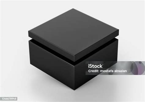 화이트 사실적 스퀘어 박스 모형 빈 골판지 신발 상자 디자인에 대한 준비가 흰색 배경에 격리 된 3d 렌더링 0명에 대한 스톡 사진 및 기타 이미지 Istock