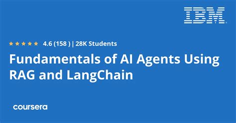 Fundamentals Of Ai Agents Using Rag And Langchain Coursera