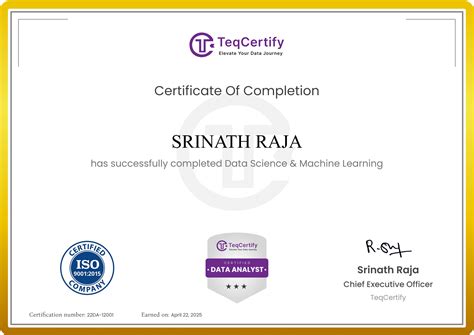Data Science And Machine Learning Teqcertify