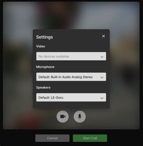 Video Device Not Found In The Video Call Lobby Issue