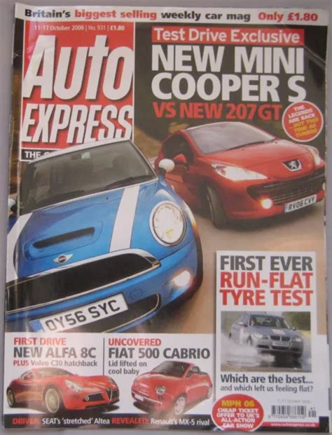 Auto Express Magazine 11 17 October 2006 Featuring Mini Land Rover Mercedes Eur 7 00 Picclick It