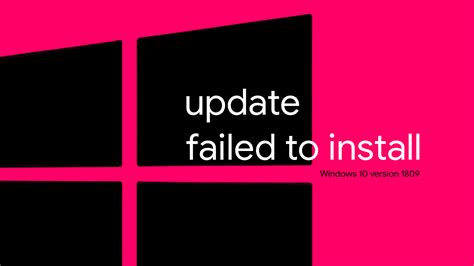Windows 10 Version 1809 KB4482887 Update Failed To Install Here S A Fix All Things How