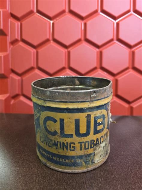 Club Chewing Tobacco Tin 1000 Picclick Ca