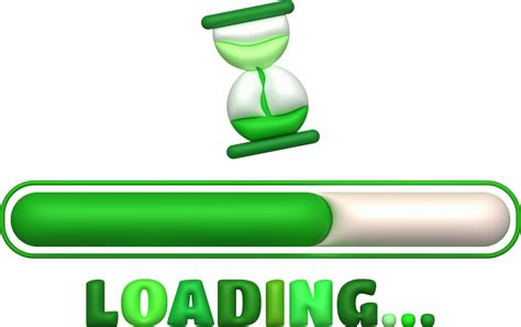 Loading Bar And Hourglass Progress Visualization Loading Status Collection Web Design Elements
