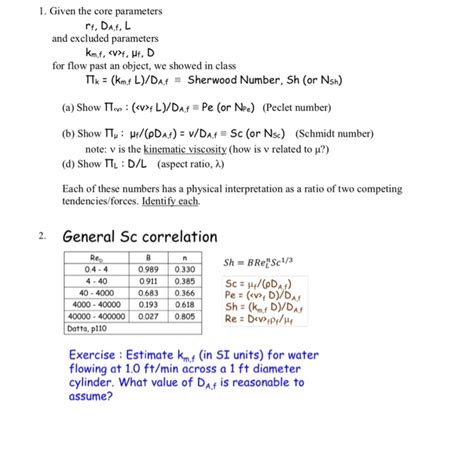 Solved 1 Given The Core Parameters And Excluded Parameters
