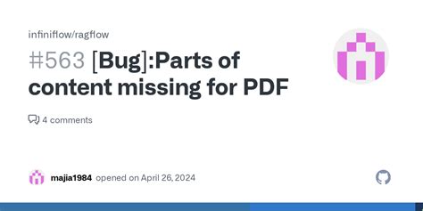Bug Parts Of Content Missing For Pdf · Issue 563 · Infiniflowragflow · Github