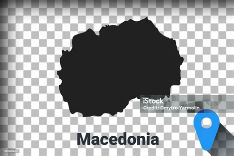 마케도니아의지도 투명 한 배경에 검은 지도 Png에서 알파 채널 투명도 시뮬레이션 벡터 0명에 대한 스톡 벡터 아트 및 기타 이미지 Istock