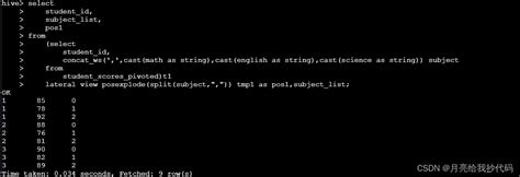 【hive sql 每日一题】行列转换 阿里云开发者社区