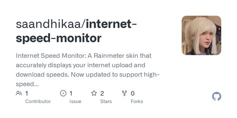 GitHub Saandhikaa Internet Speed Monitor Internet Speed Monitor A Rainmeter Skin That