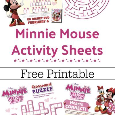 Minnie Mouse Activity Pages Archives Life Family Joy