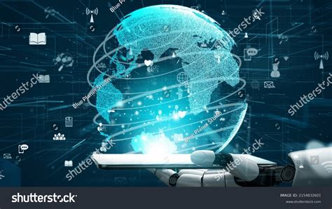 미래형 로봇 인공지능 혁신적인 Ai 기술 스톡 일러스트 2154832601 Shutterstock