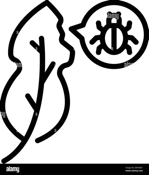 Pest Damage Leaf Stock Vector Images Alamy