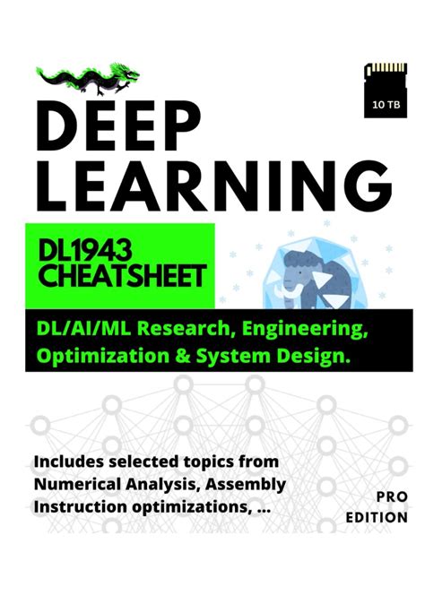 Amazonfr Deep Learning Dl1943 Cheatsheet Dlaiml Research