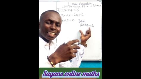 How To Solve Simple Linear Equation Youtube
