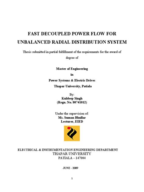 870 Kuldeep Singh 80741012 Pdf Electric Power Distribution