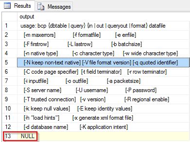 Strange Bcp Error In Ssms Karthik S Bi Musings