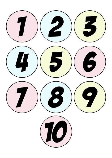 Printable Block Numbers