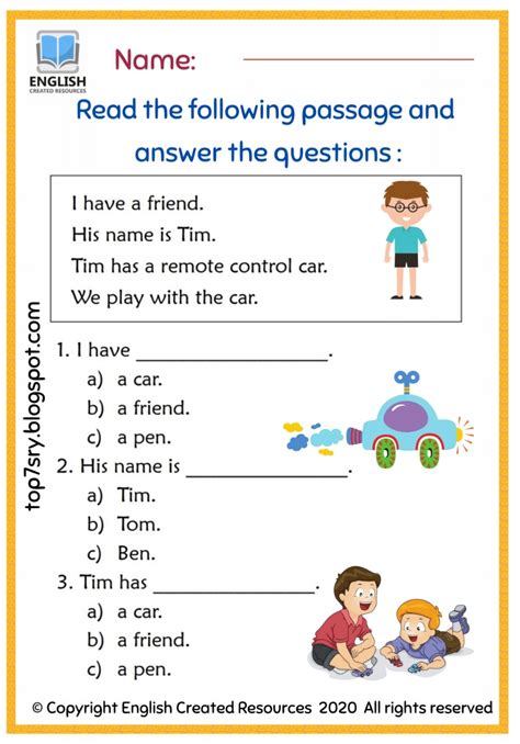 English Language Reading Comprehension