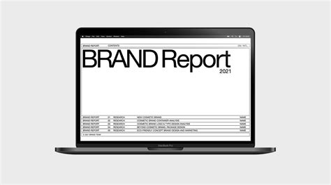 Report Layout Design Behance