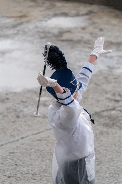 Girl In Parade Of Bolivian Independence Day Parade In Brazil Editorial