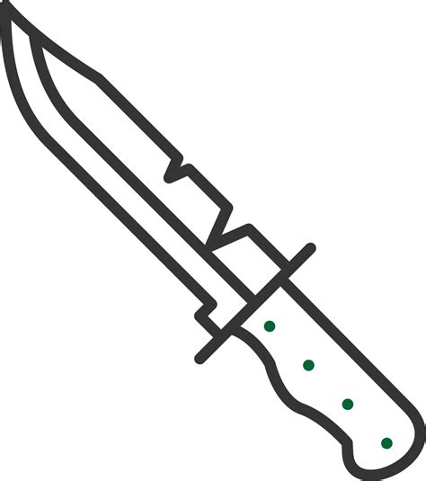 Knife Line Two Color 9808546 Vector Art At Vecteezy