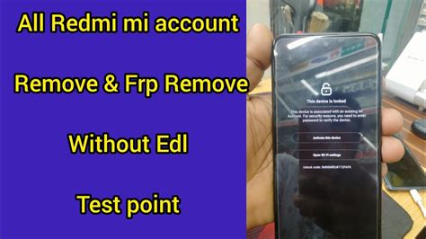 Redmi Note 10 Pro Mi Account Bypass Relock Fix No Edl No Back Oppen One Click UnlockTool