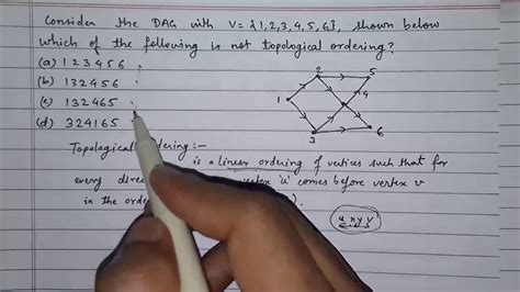 Gate Cse 2007 Solution Graph Theory Youtube