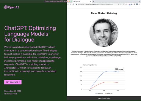 Chatgpt A Simple Website With An Interactive Chart In 5 Minutes