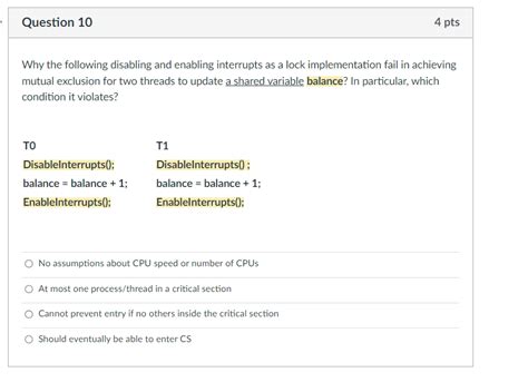 solved why the following disabling and enabling interrupts